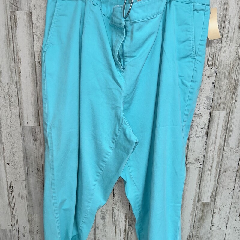 Sz20 Lt Blue Capri Pants | The Plaid Pecan